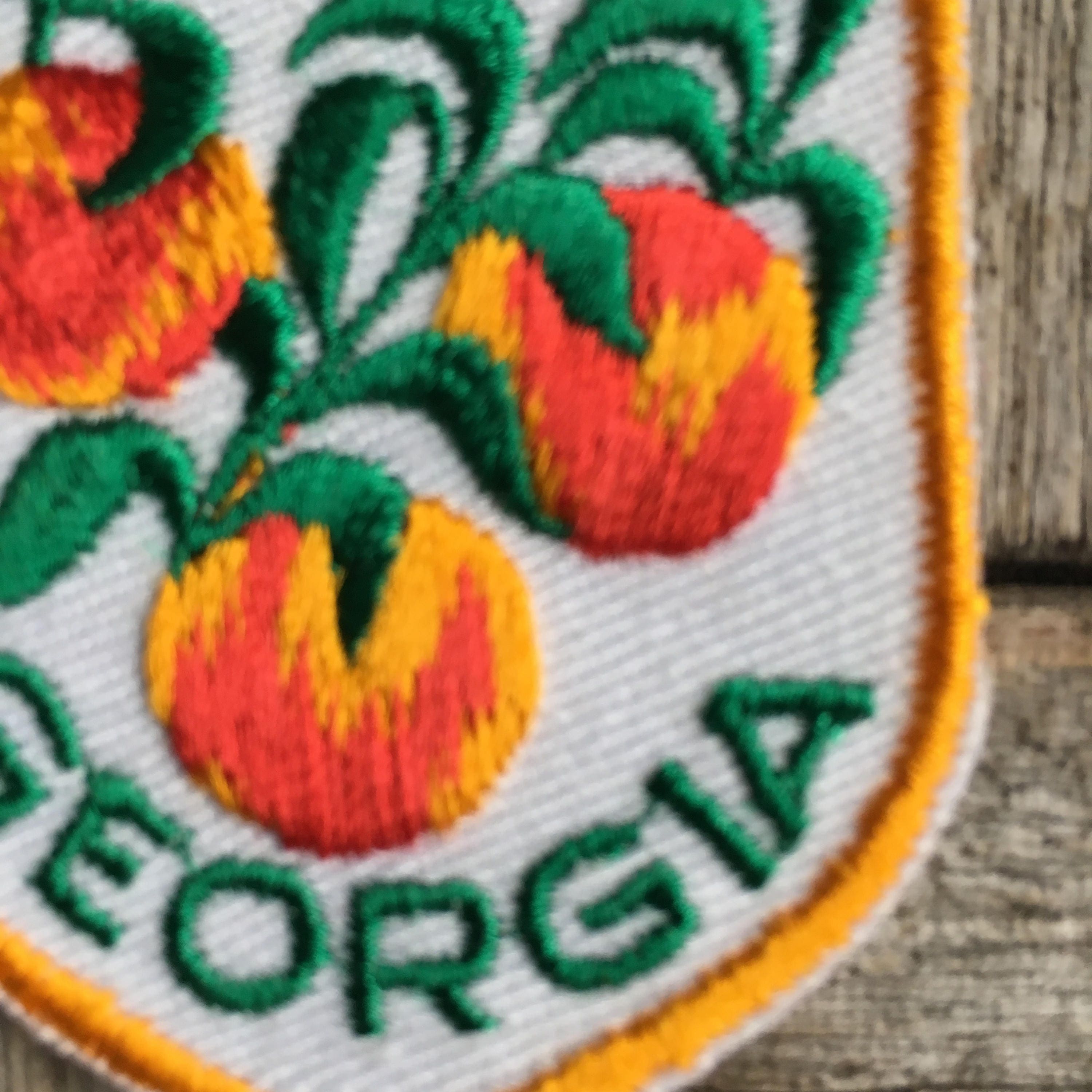 Peach State Georgia Vintage Travel Patch by Voyager | Etsy