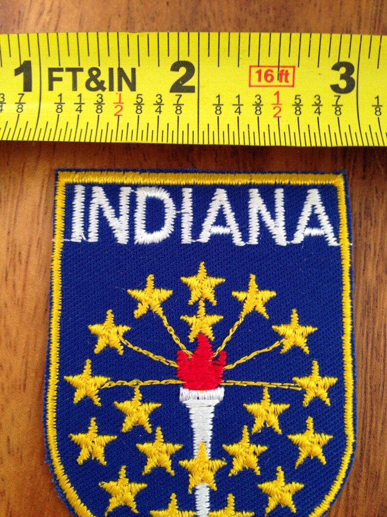 Indiana Vintage Travel Patch by Voyager - Etsy