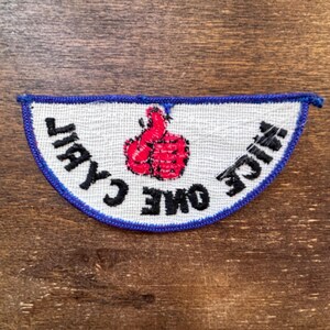 Nice One Cyril! Vintage Souvenir Patch - Etsy
