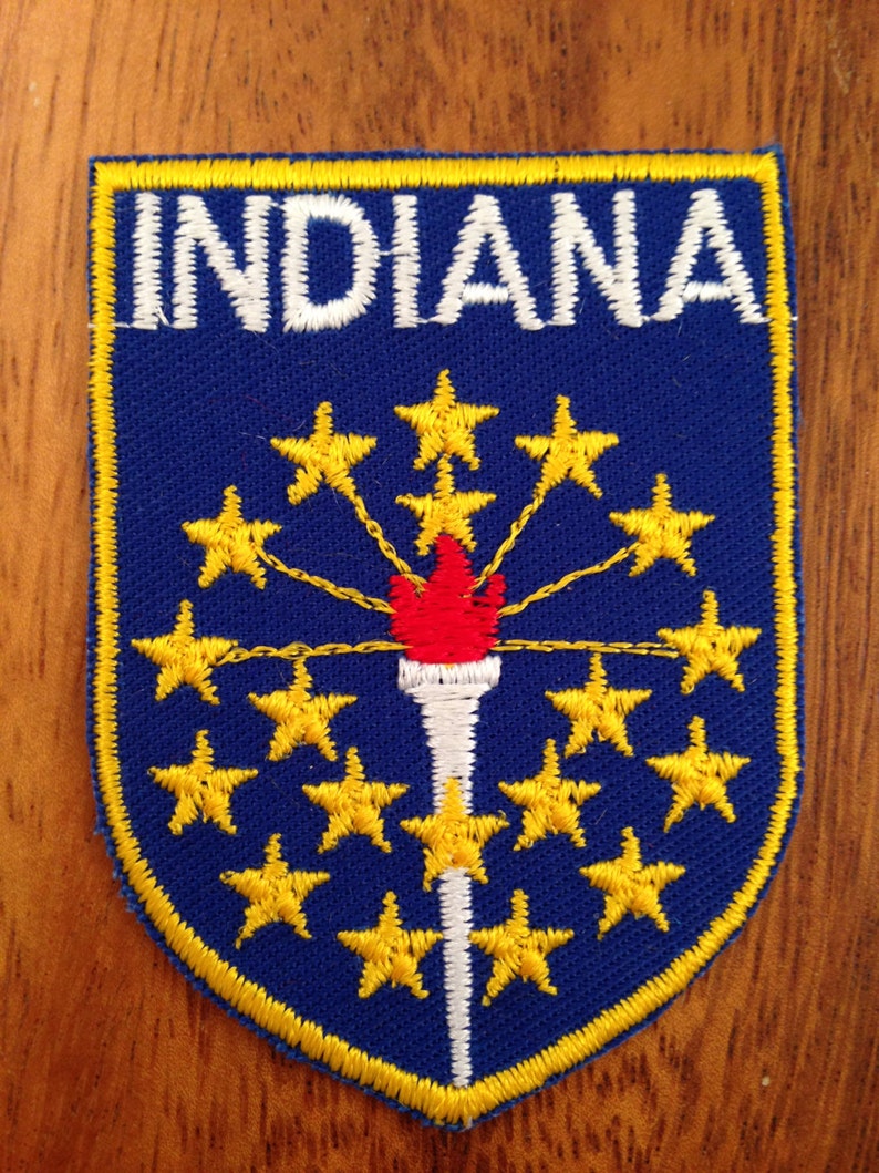 Indiana Vintage Travel Patch by Voyager - Etsy
