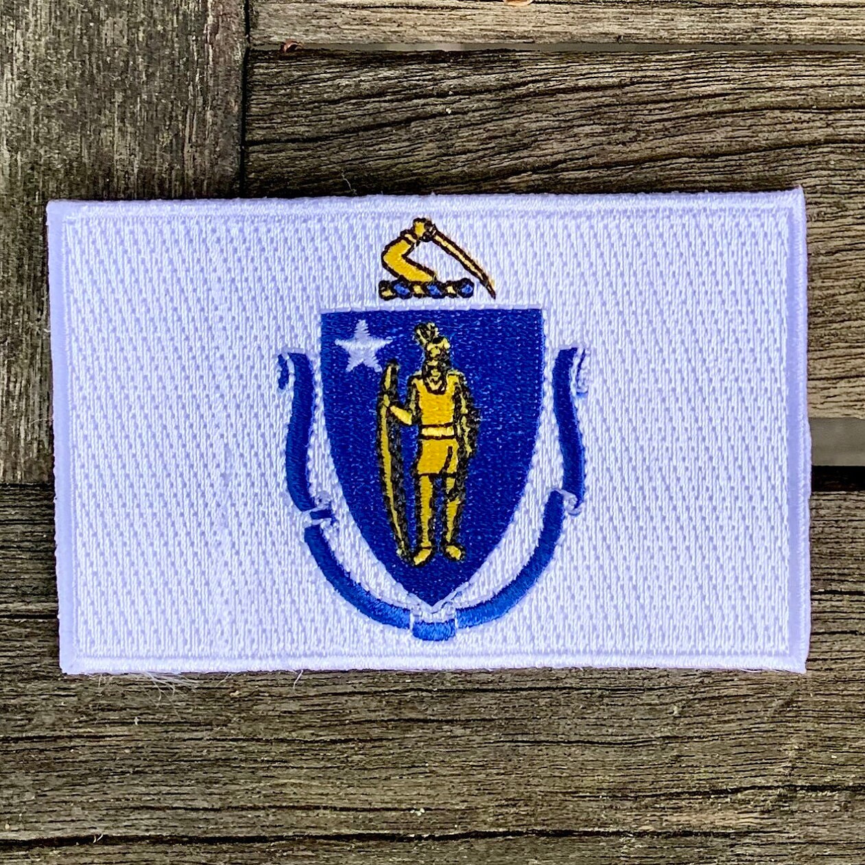 Massachusetts State Flag Patch | Etsy