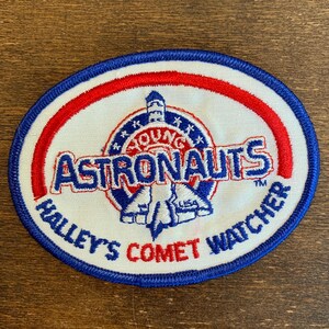 Halley's Comet Watcher, Young Astronauts, Vintage Souvenir Patch - Etsy