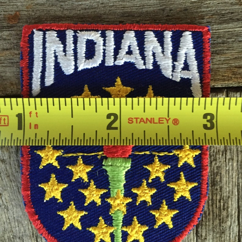 Indiana Vintage Travel Patch by Voyager - Etsy
