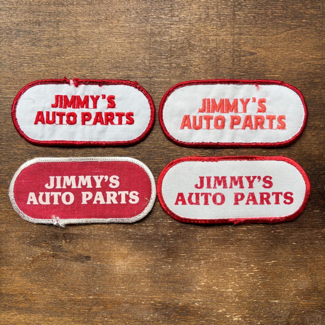 Four 4 Jimmy's Auto Parts Patches. A Batch of Nine Used Work Shirt ...