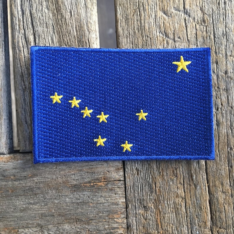 Alaska State Flag Vintage Travel Patch - Etsy