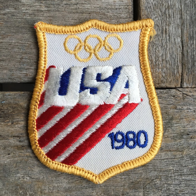 Team USA 1980 Olympics Vintage Souvenir Travel Patch | Etsy
