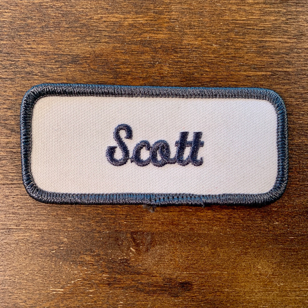Scott. A White Work Shirt Patch That Says scott in - Etsy