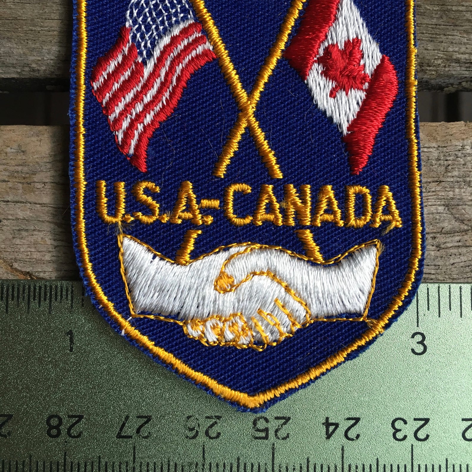 USA-Canada Vintage Travel Patch by Voyager | Etsy