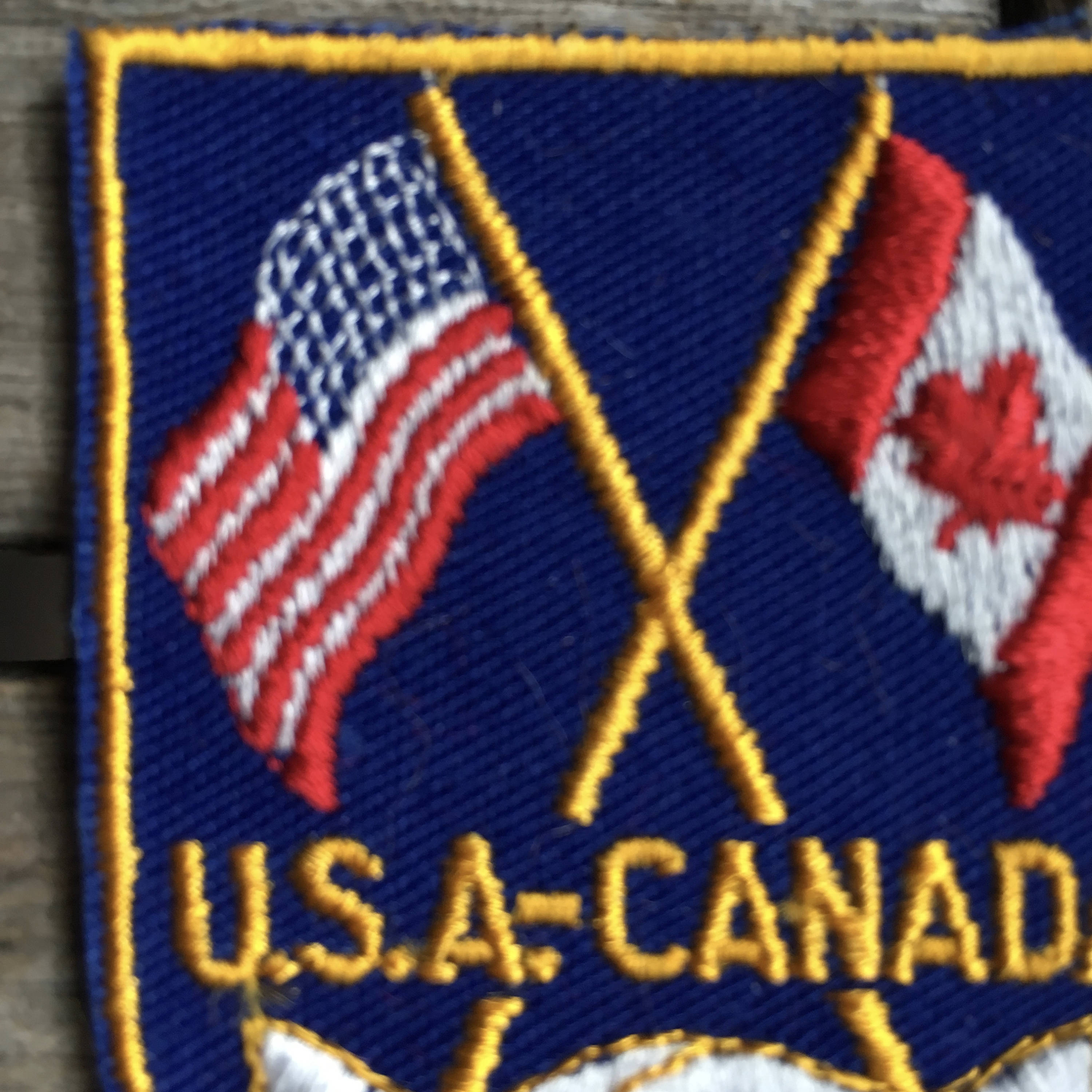 USA-Canada Vintage Travel Patch by Voyager | Etsy