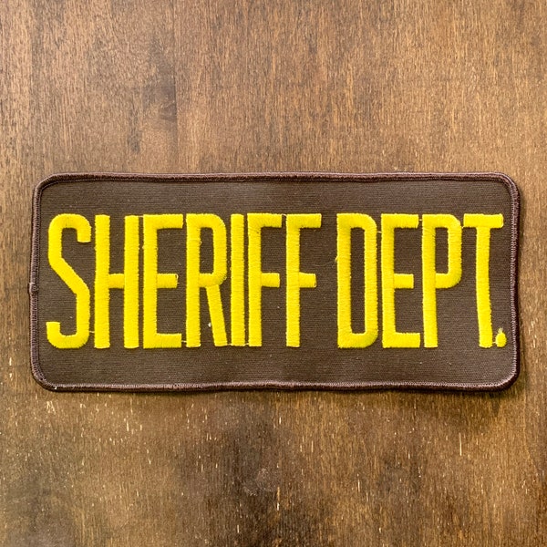 Sheriff Patch - Etsy