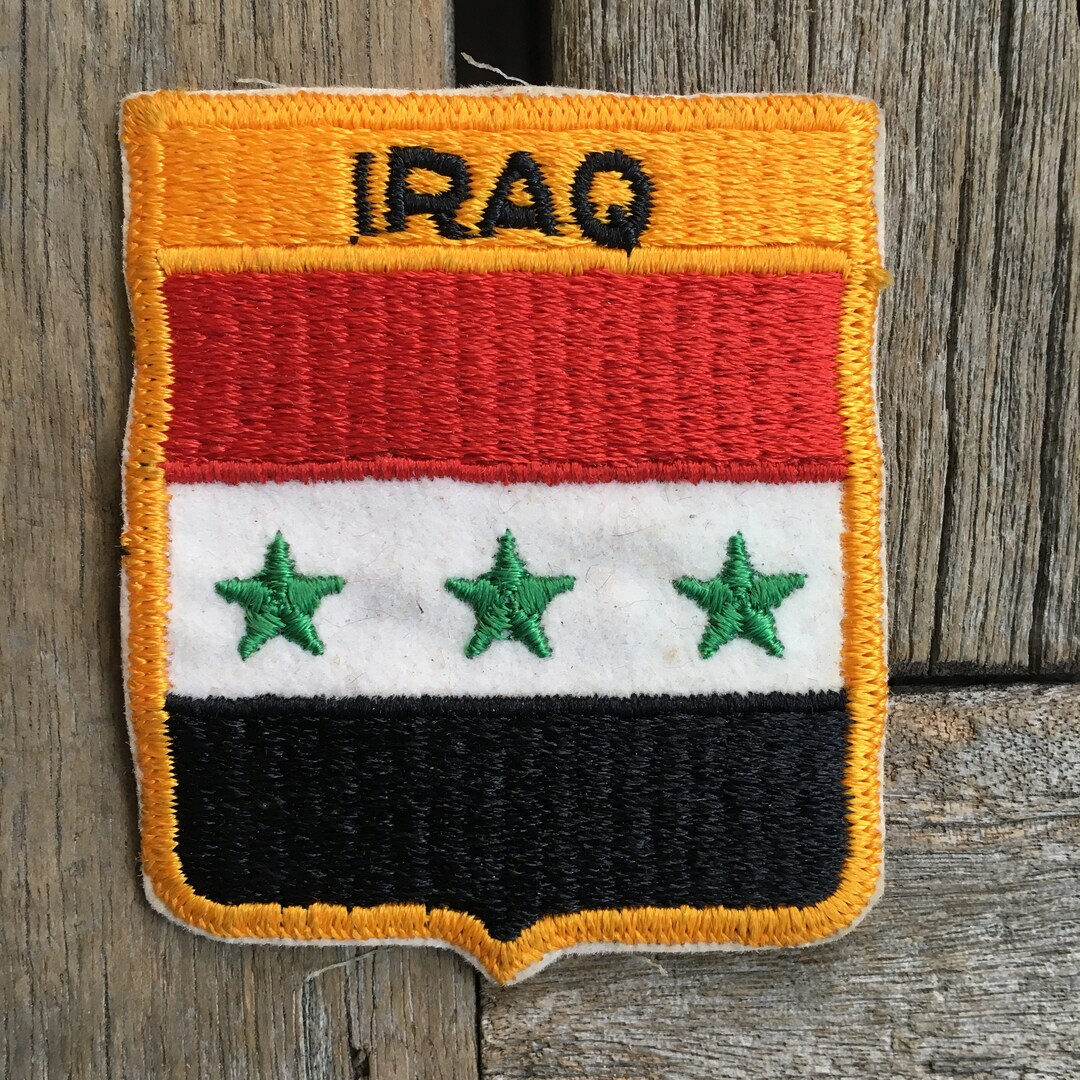 Iraq Flag Travel Patch - Etsy
