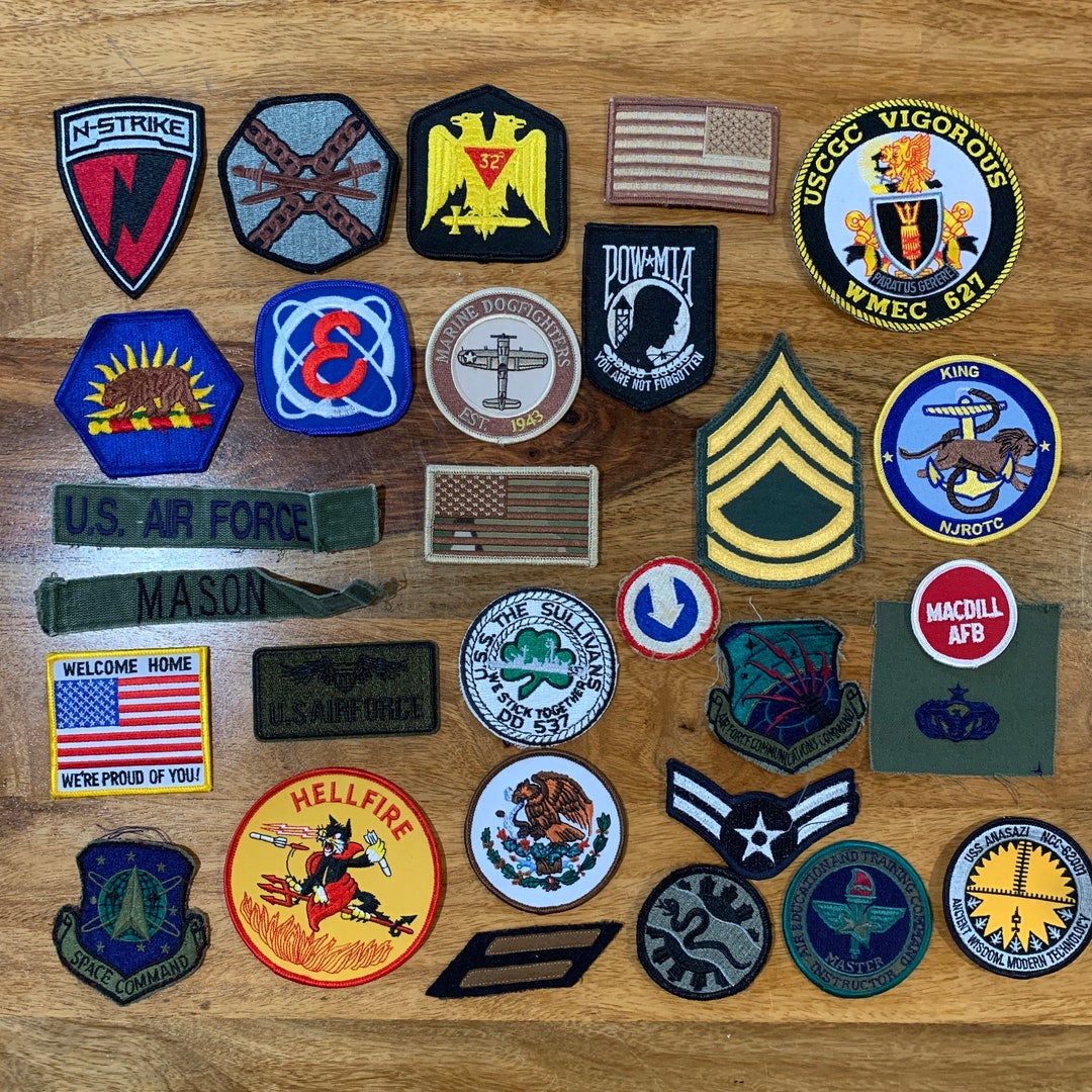 A Batch/lot of 25 Military Patches - Etsy