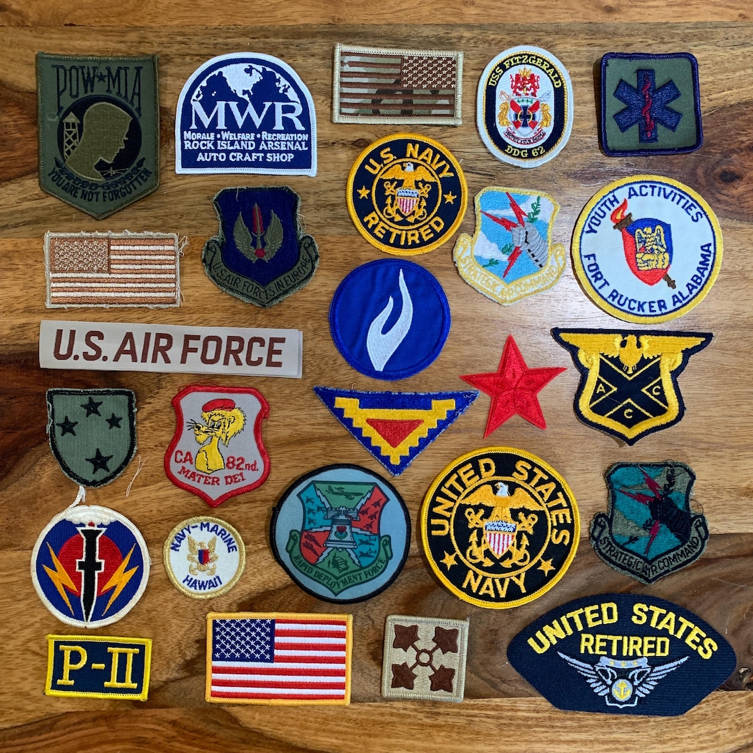 A Batch/lot of 25 Military Patches - Etsy Australia