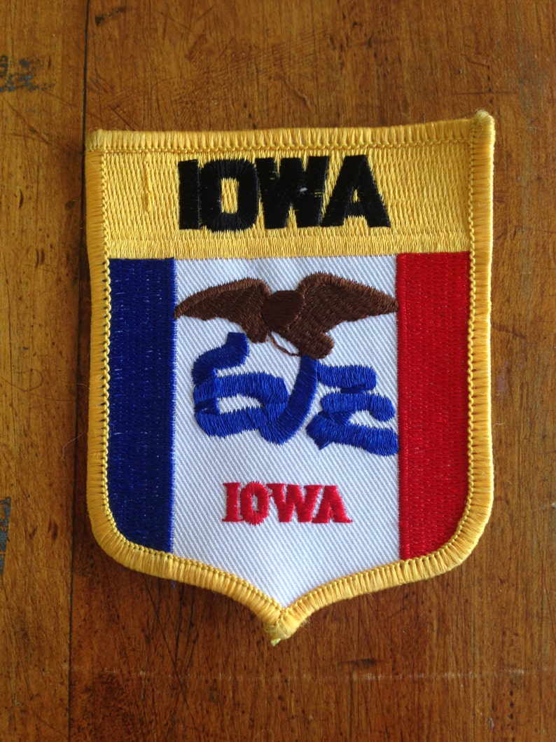 Iowa State Flag Vintage Travel Patch - Etsy
