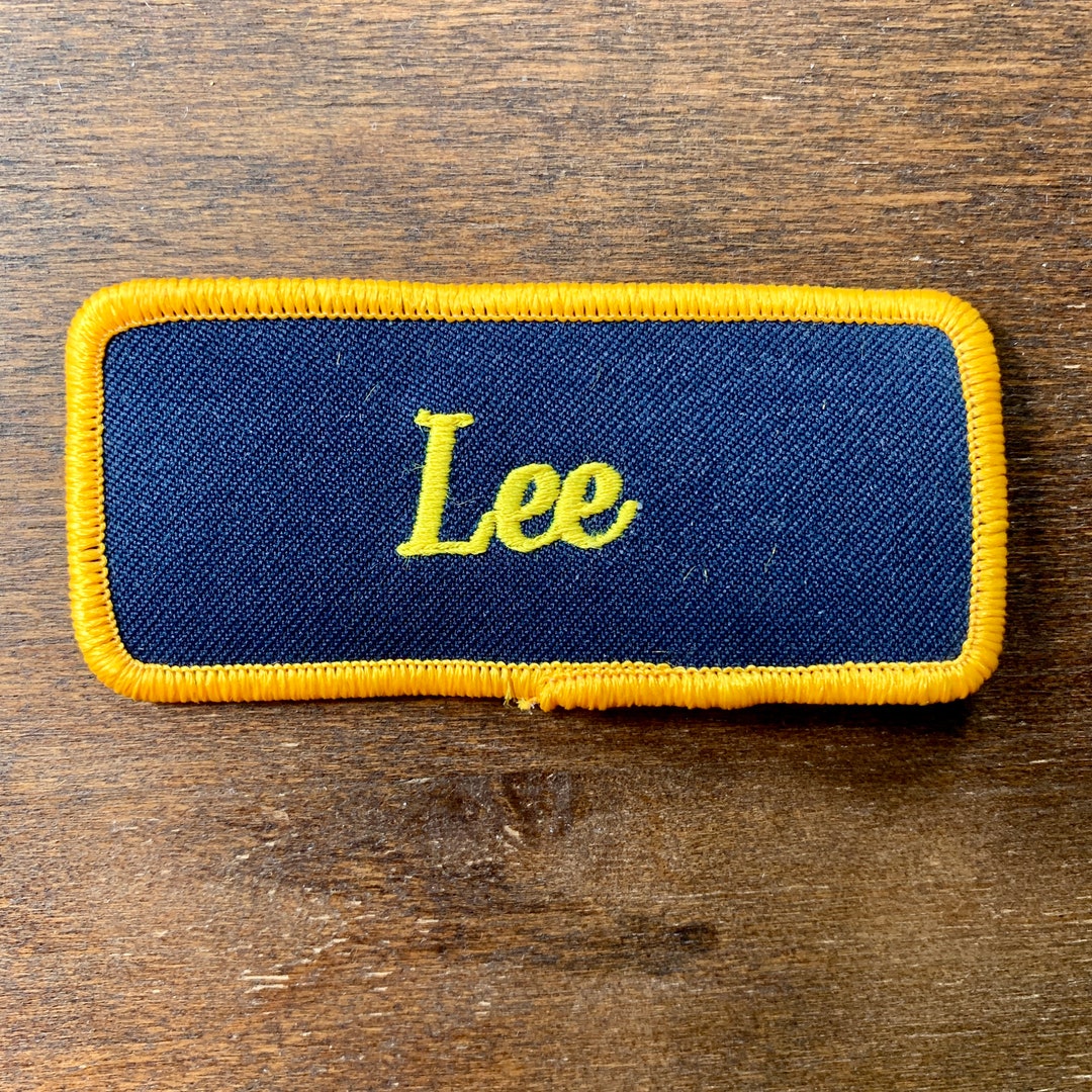 Lee. A Navy Blue Work Shirt Patch That Says lee in - Etsy