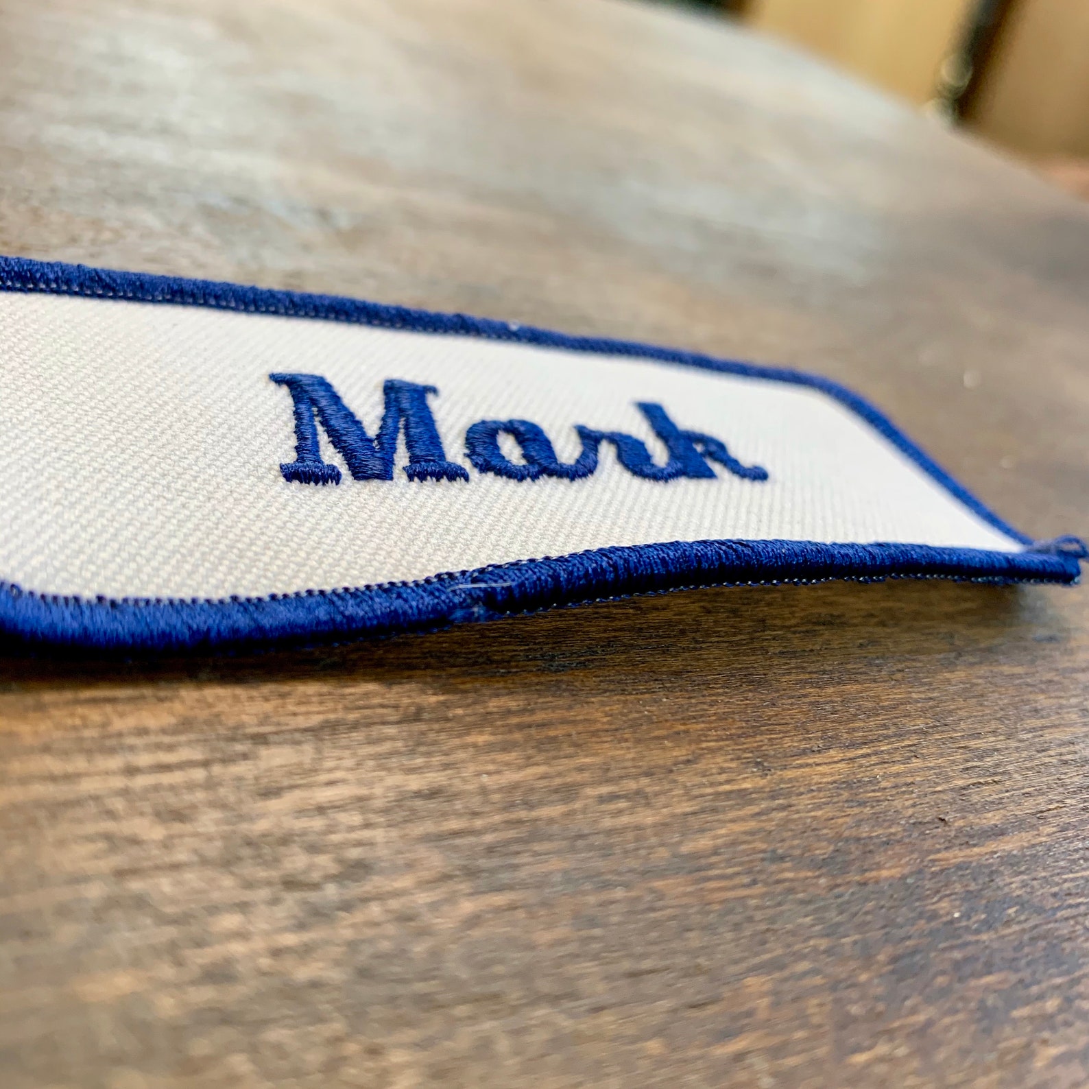 Mark LAST ONE A White Work Shirt Patch That Says - Etsy