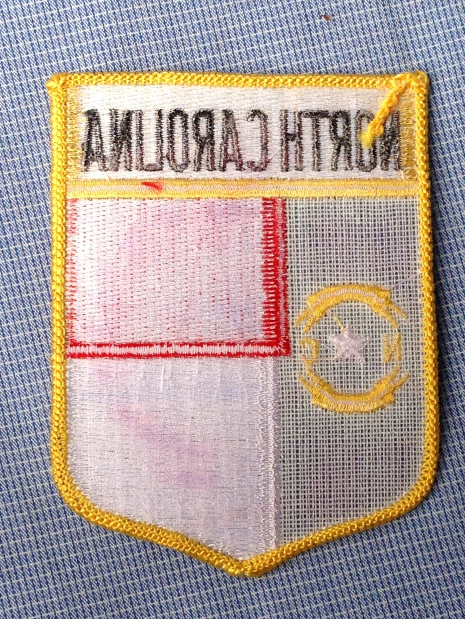 North Carolina State Flag Vintage Travel Patch | Etsy