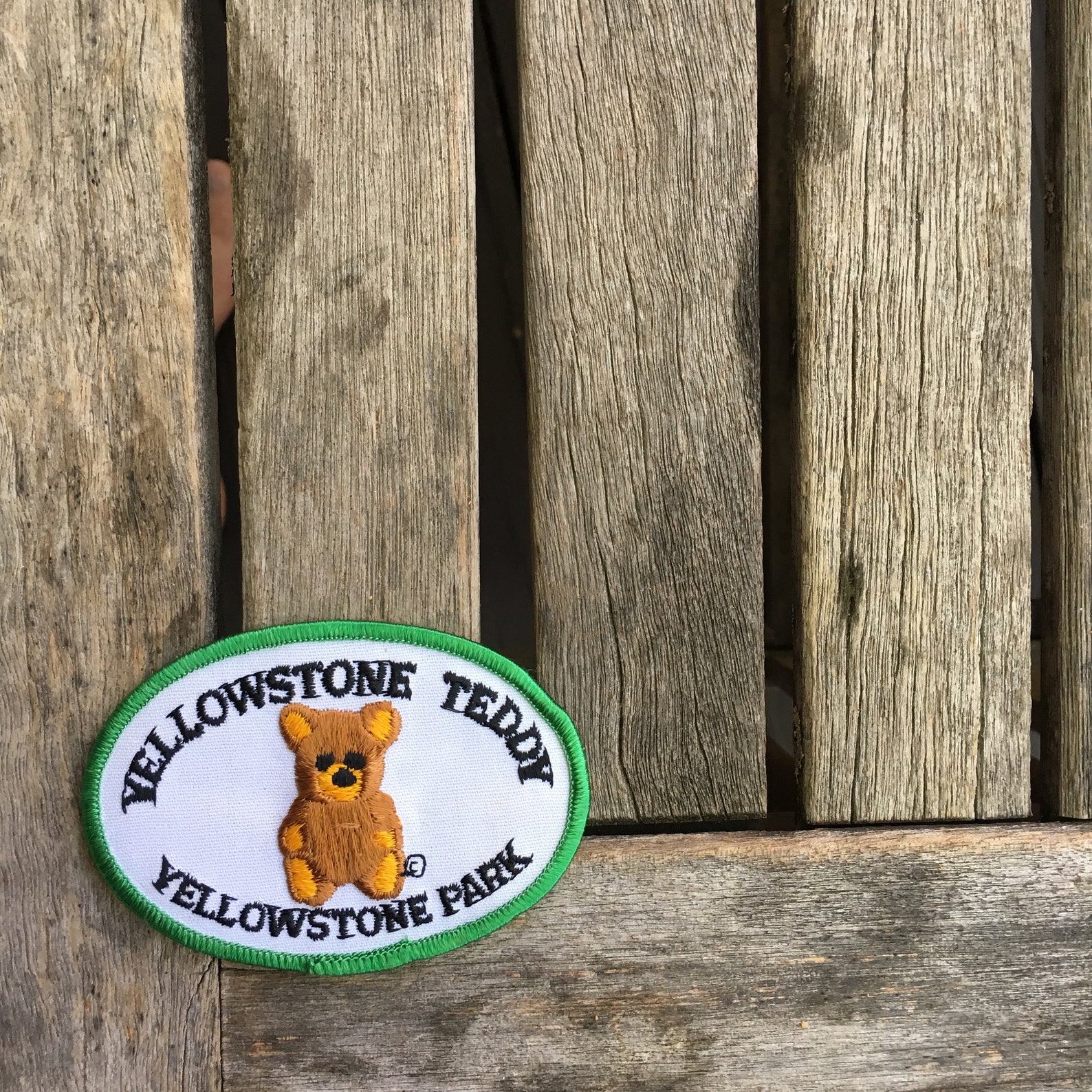 Yellowstone Teddy Yellowstone Park Souvenir Travel Patch | Etsy