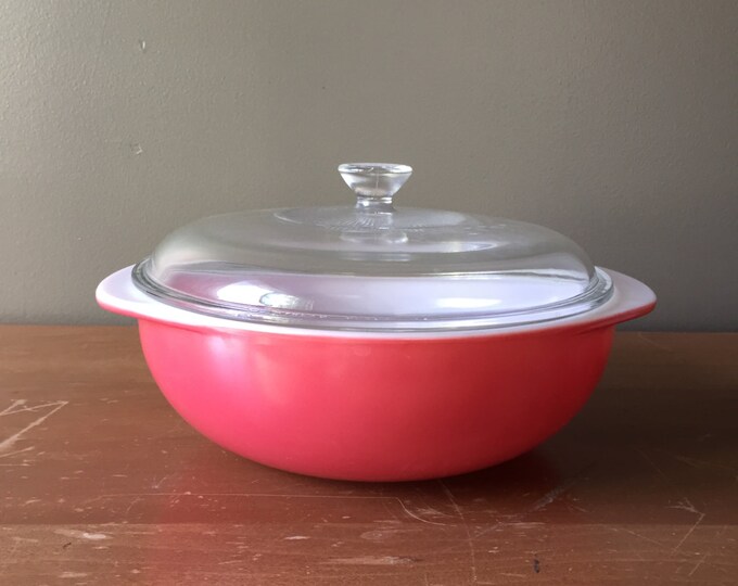 Pyrex Flamingo Pink 024 Casserole Dish With Lid - Etsy