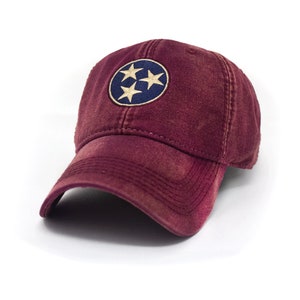 Tennessee Flag Tri-star Hat, Brick Red - Etsy