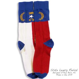 North Carolina Flag Socks - Etsy