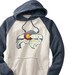 Colorado Buffalo Hippy Hoodie, Oatmeal and Navy - Etsy