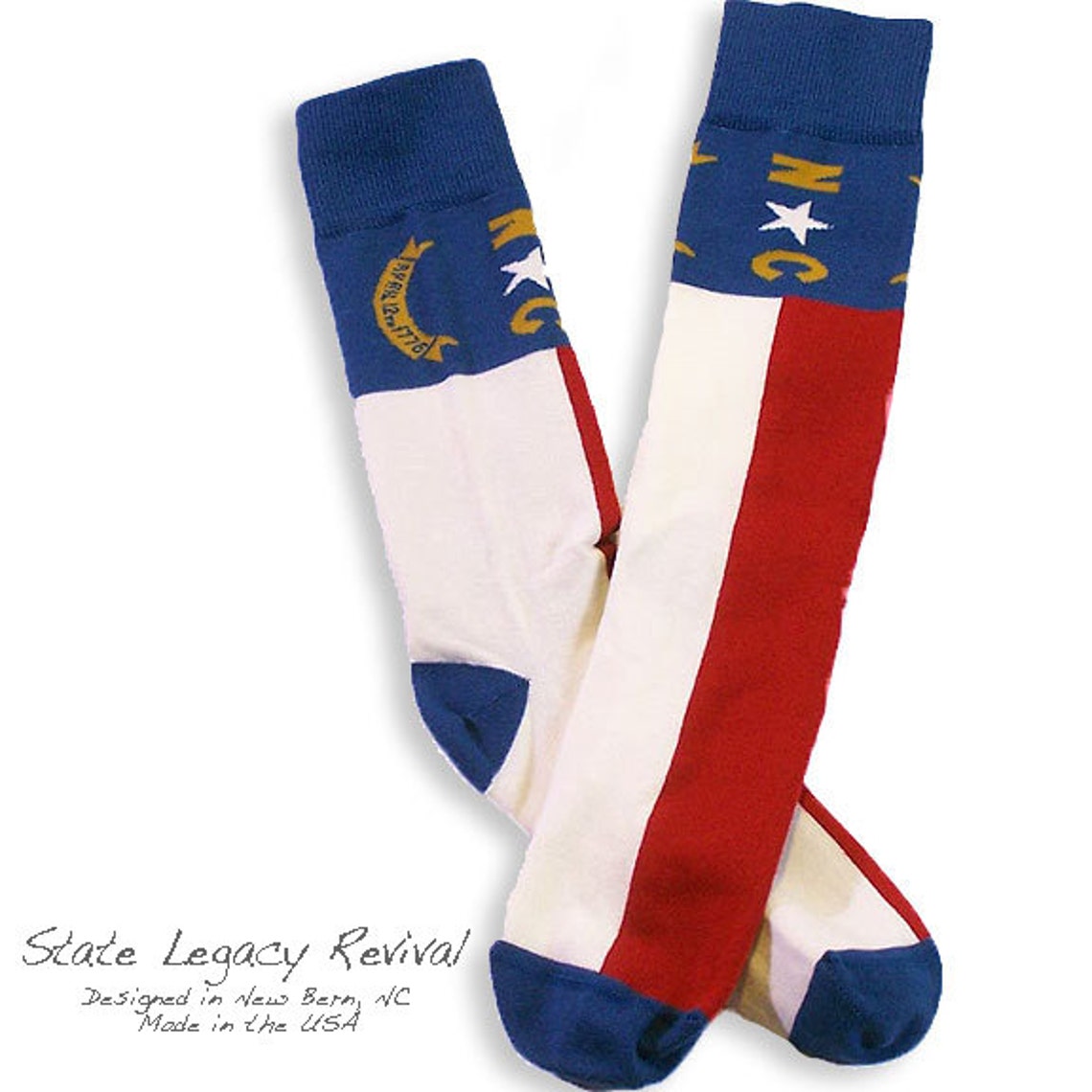 North Carolina Flag Socks - Etsy