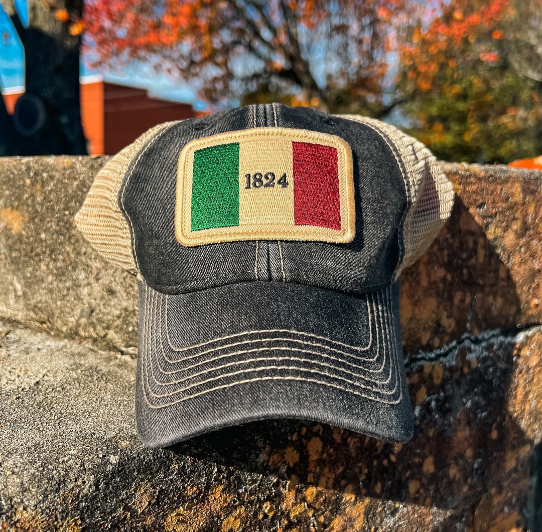 Alamo 1824 Flag Patch Trucker Hat, Black - Etsy