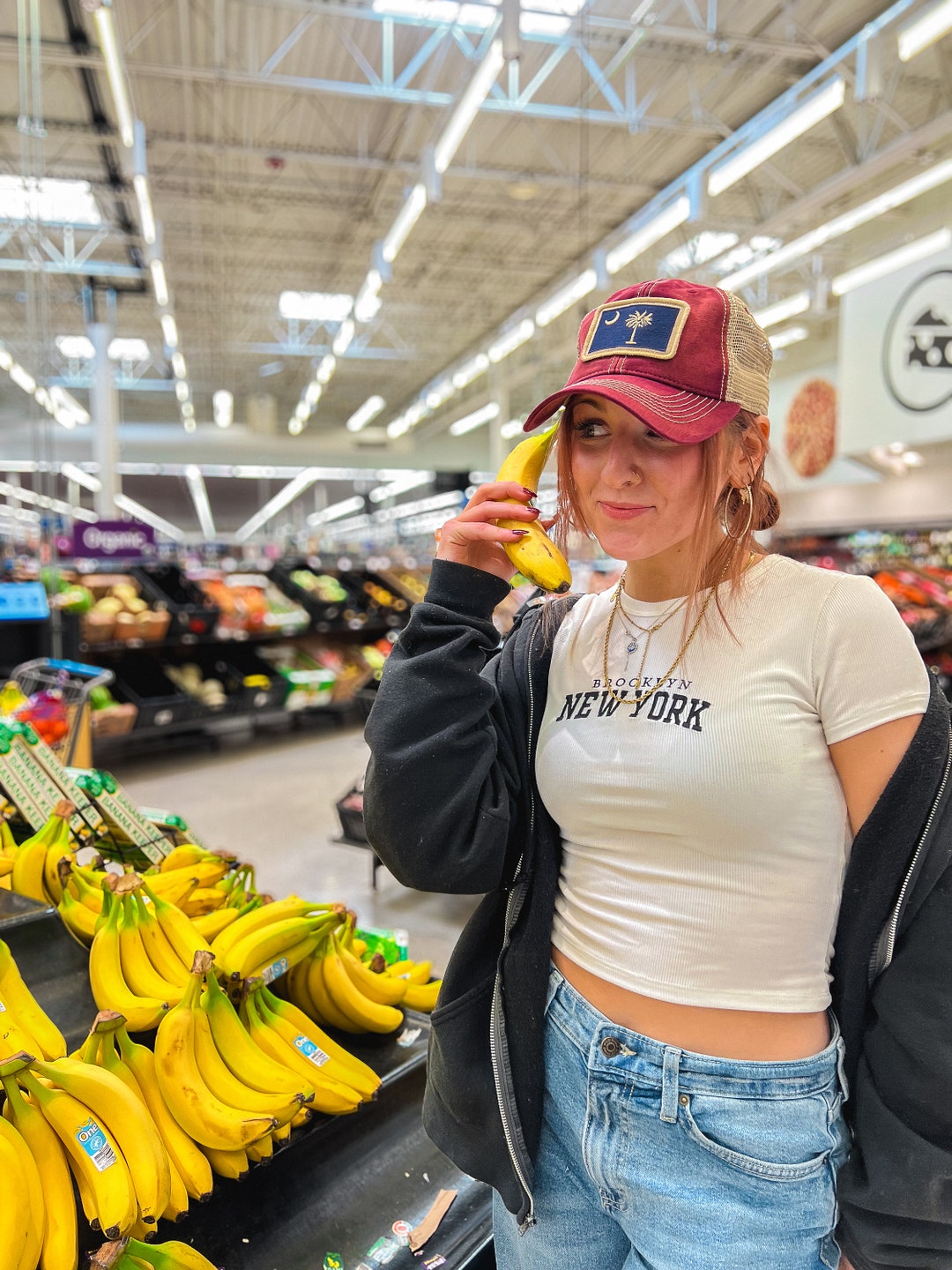 South Carolina Flag Patch Trucker Hat, Brick Red - Etsy