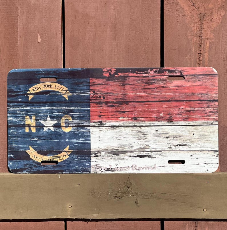 North Carolina Vintage License Plate - Etsy