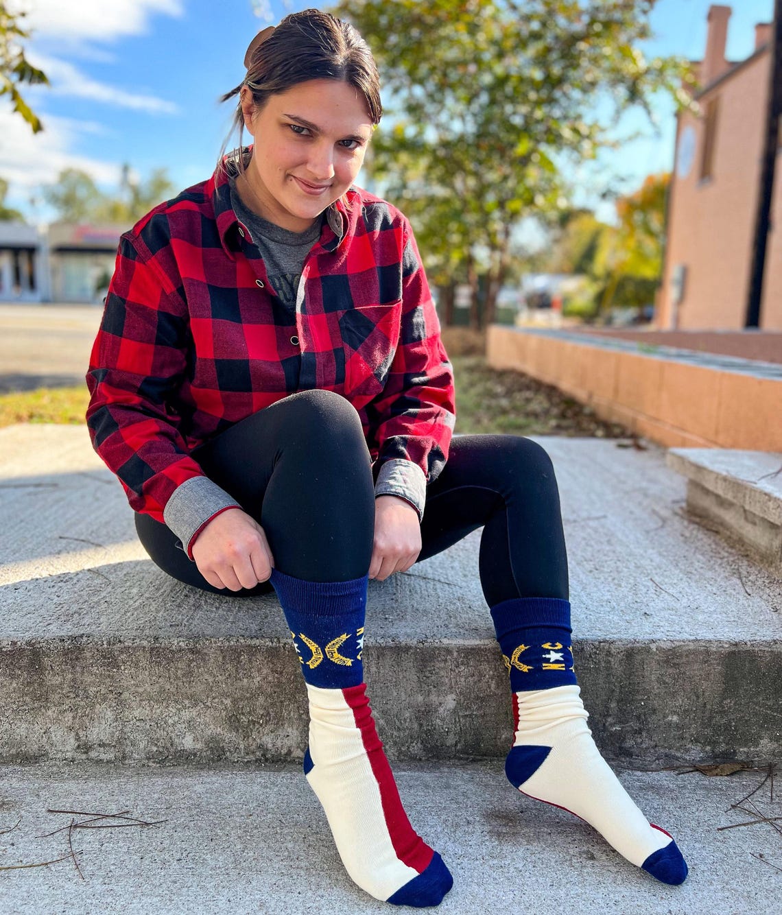 North Carolina Flag Socks - Etsy