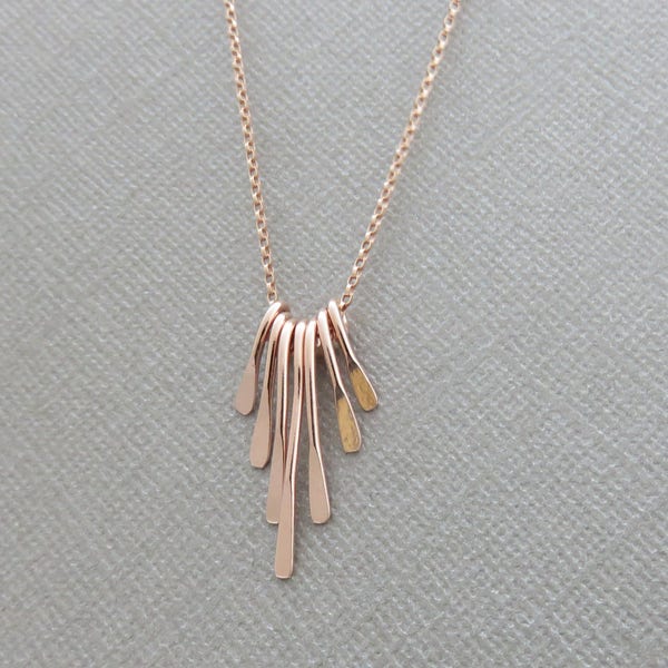 Gold Waterfall Necklace - Etsy