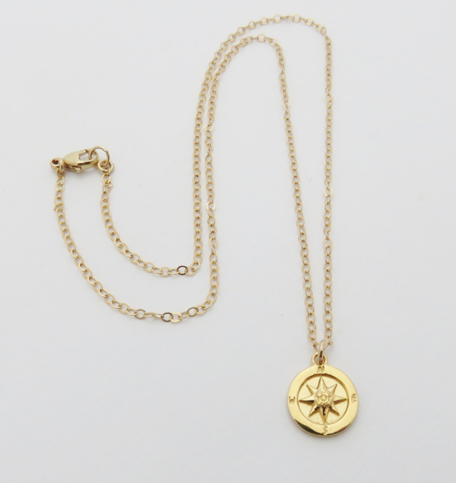 Graduation Gift for Her, Gold Compass Necklace, Retirement Gifts for ...