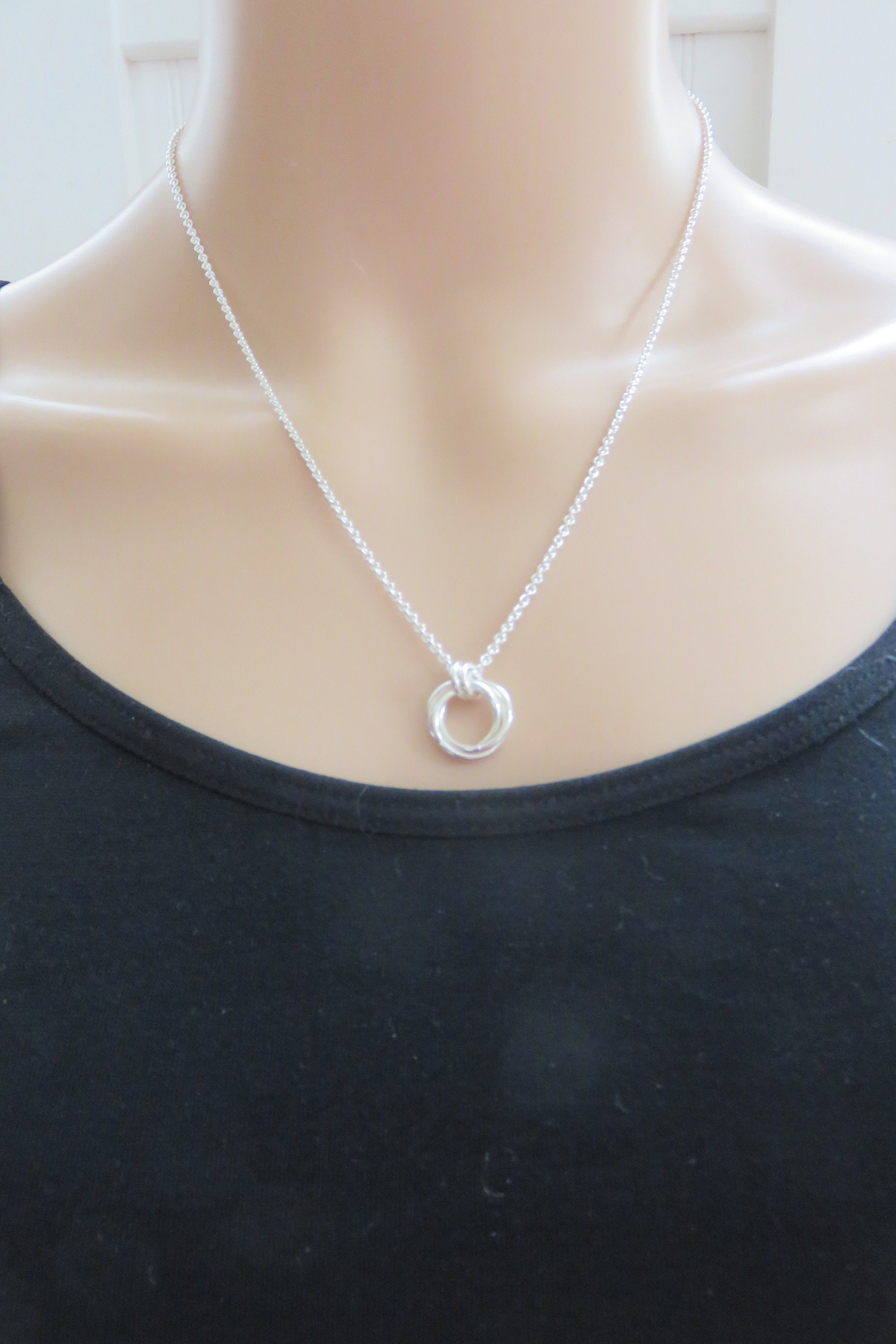 Three Generations Necklace, Generations Necklace, Small Pendant ...