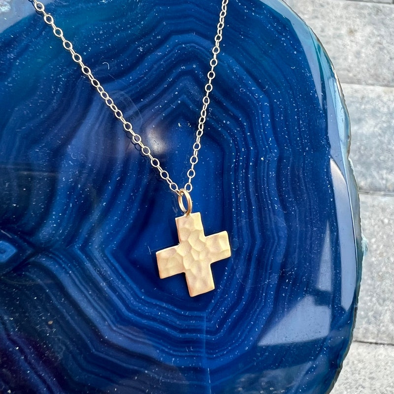 Chunky Cross Necklace - Etsy