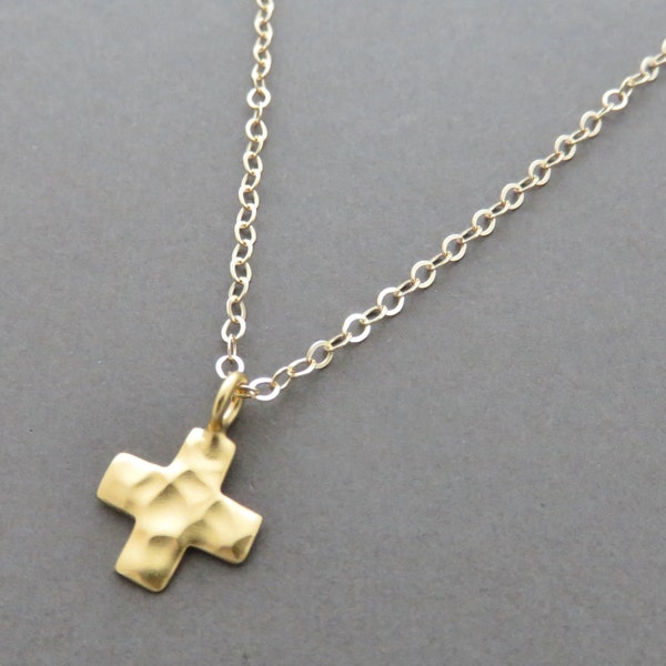 Gold Cross Necklace - Etsy