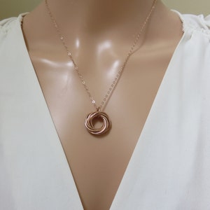 90th Birthday Gift, Rose Gold Necklace, 90th Birthday Gift for Women ...