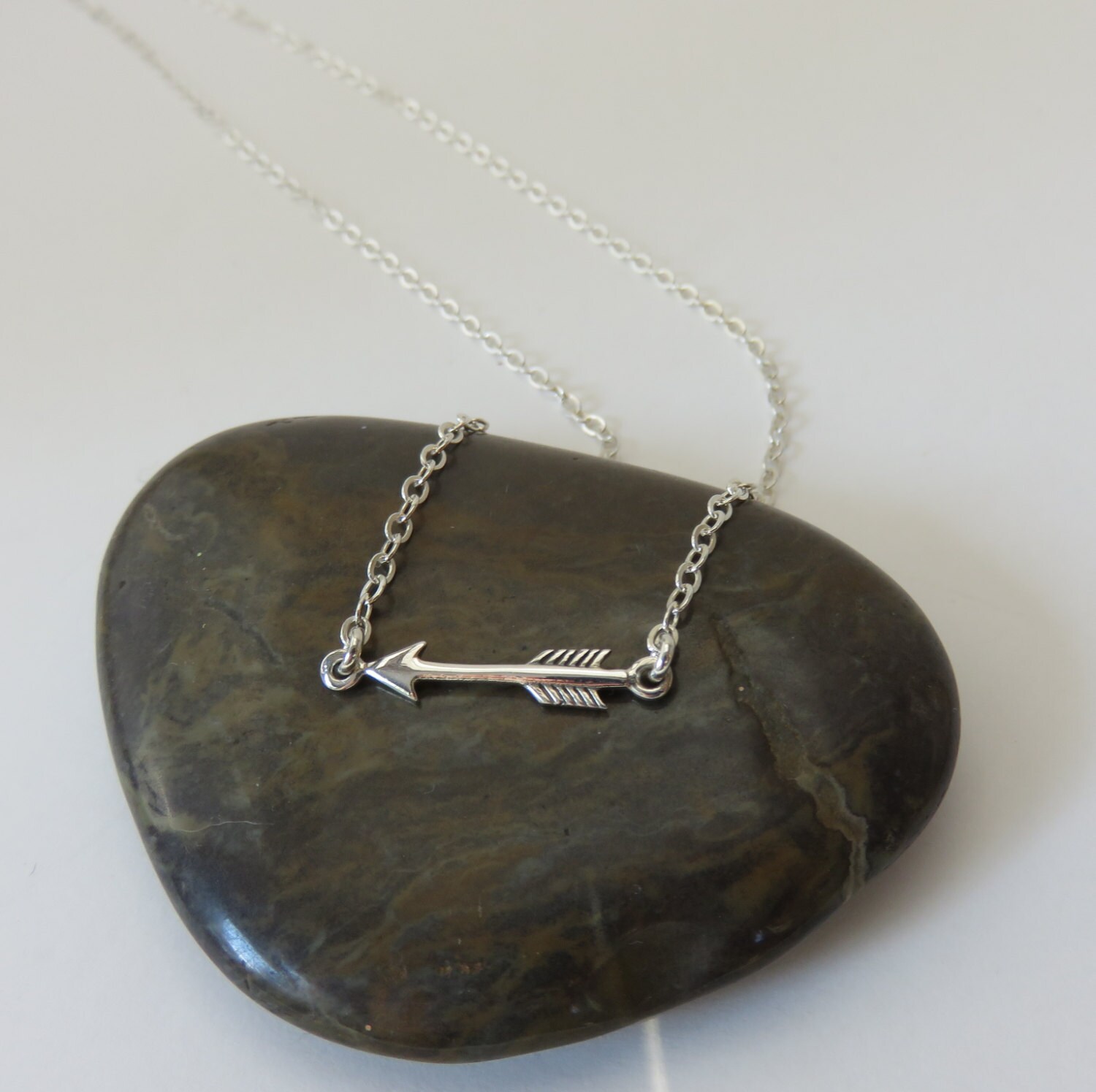 Sterling Silver Arrow Necklace Graduation Gift for Her Arrow - Etsy