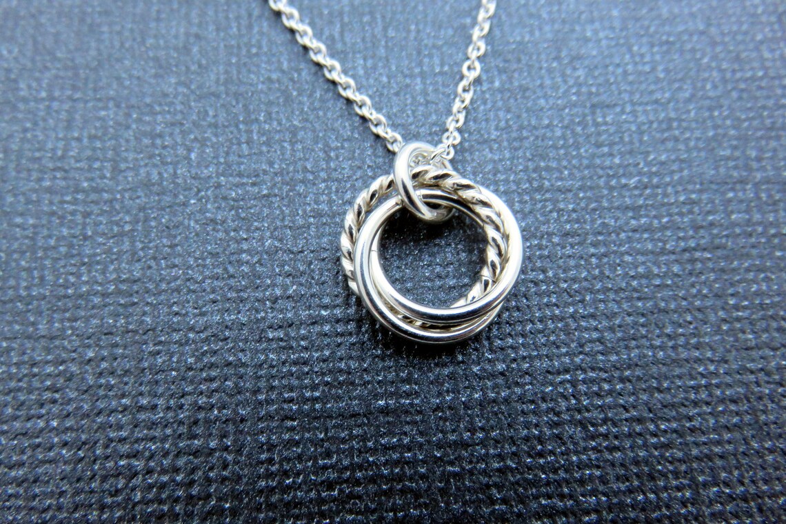 30th Birthday for Her Textured Sterling Silver Necklace 30th - Etsy