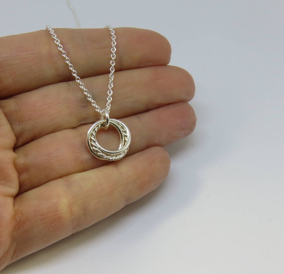 30th Birthday for Her Textured Sterling Silver Necklace 30th - Etsy