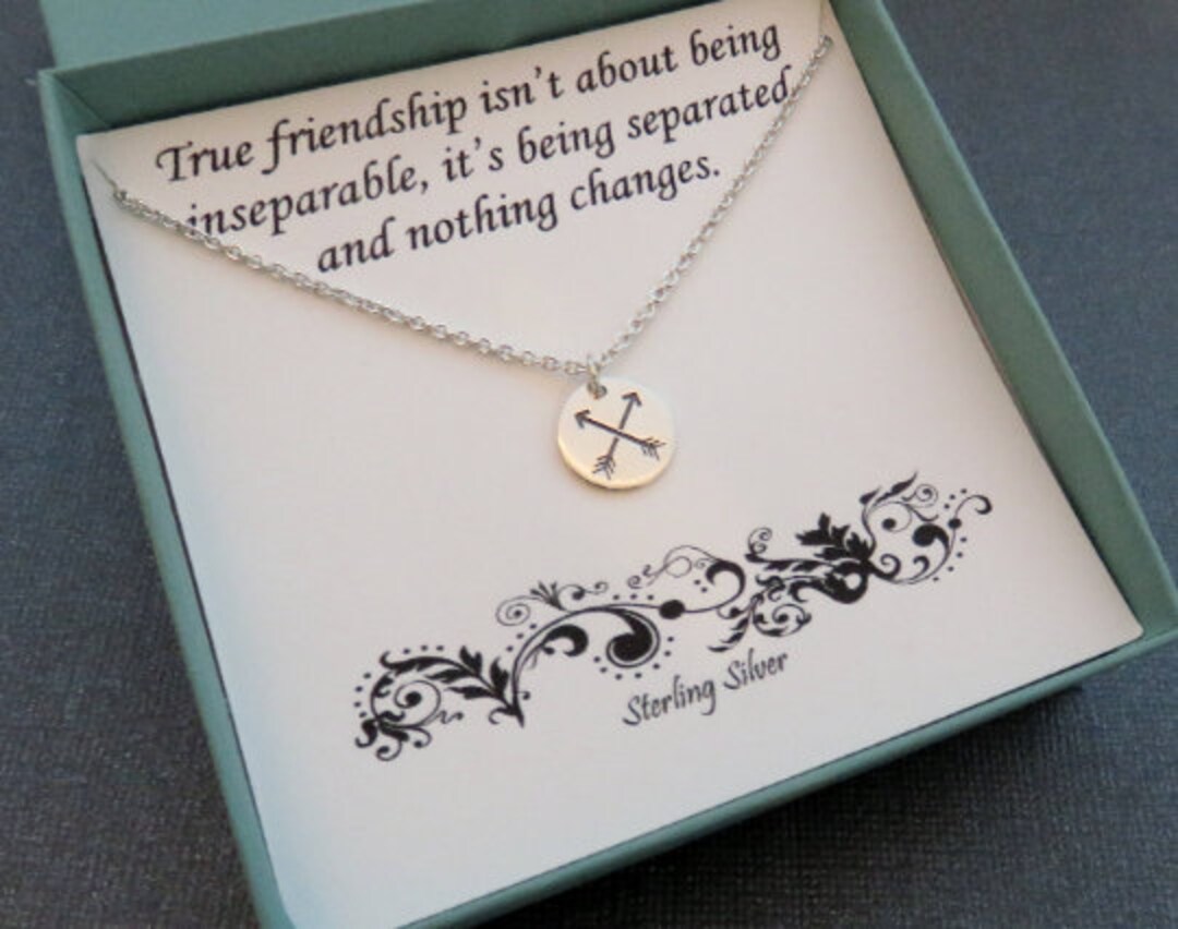 Friends Gift, Best Friends, Arrow Necklace, Graduate, Bridesmaids ...