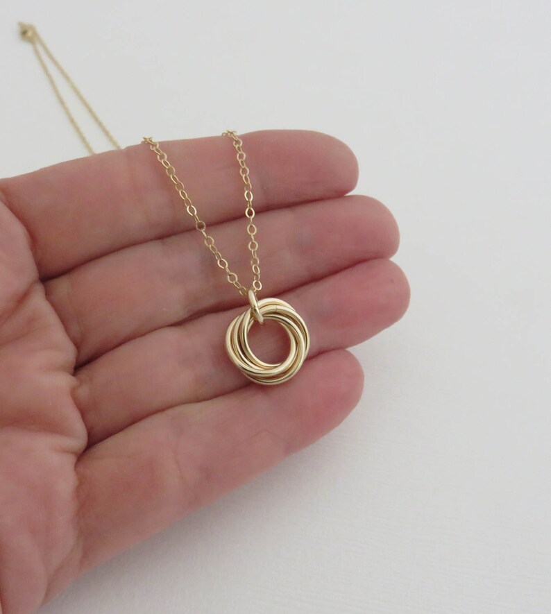 50th Birthday Gift for Women, 14k Gold Filled Necklace, 50th Birthday ...