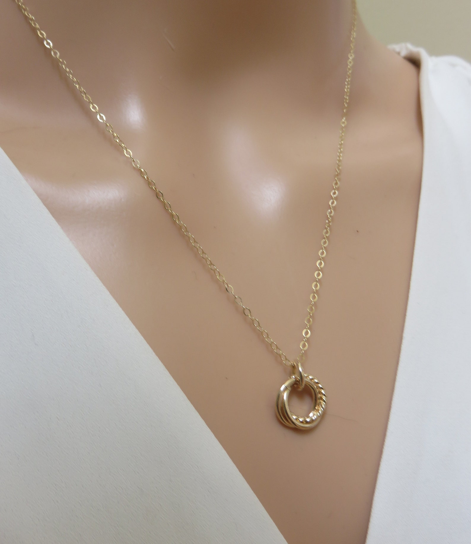 30th Birthday for Her, Gold Filled Twist Necklace, 30th Birthday, 14k ...