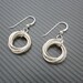 50th Birthday Gift, 5 Ring Earrings, Sterling Silver Earrings, Love ...