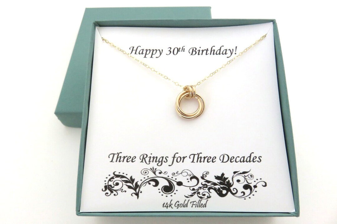 30th Birthday, Gold Birthday Necklace, 30th Birthday Ideas, 30th ...