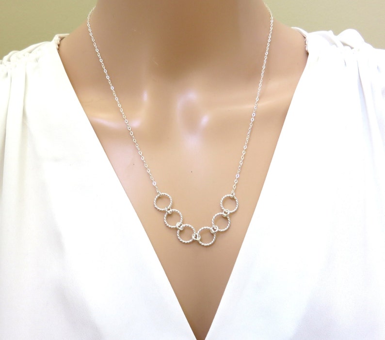 60th Birthday Gifts for Women, Six Rings Necklace, 60th Birthday ...