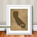 Los Angeles California Love Wall Art - Burlap - I Love City State ...