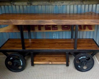 Steampunk tv stand | Etsy