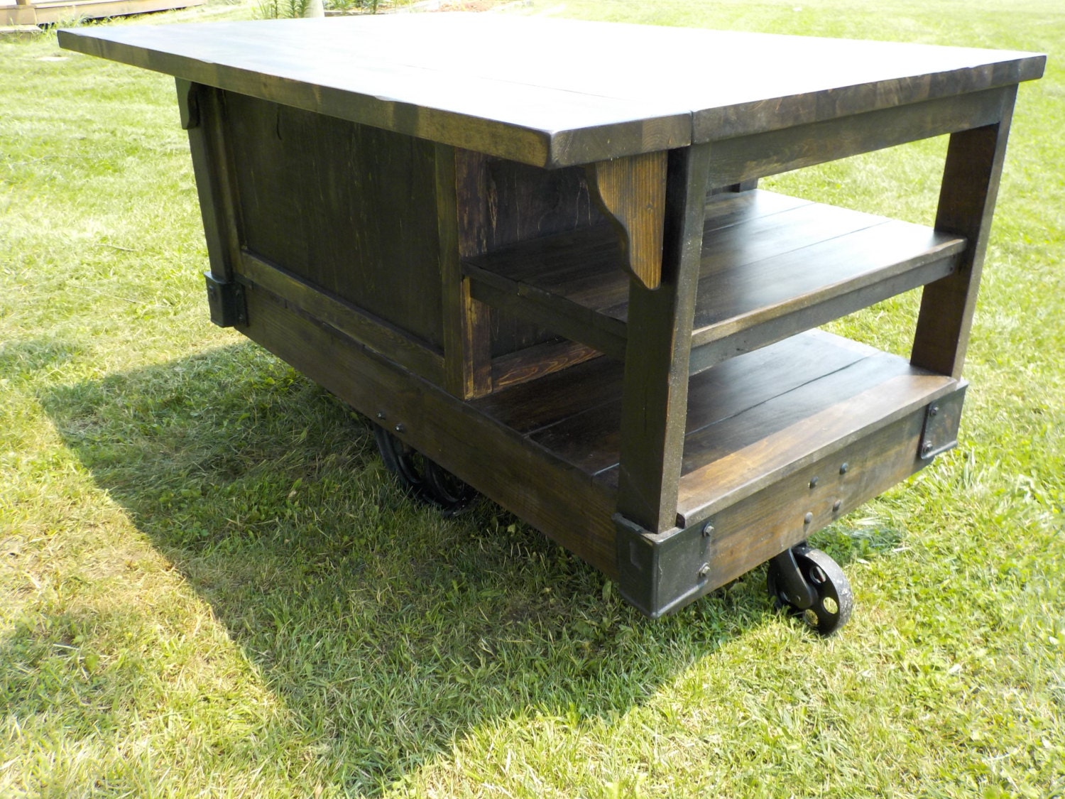 Industrial Steampunk Style Hand Made Factory Cart Kitchen - Etsy