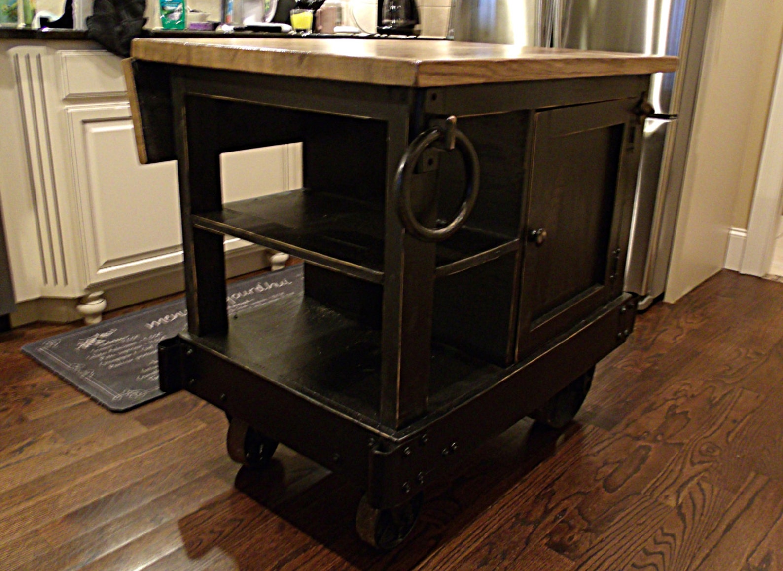 Industrial Style Warehouse Cart Island for Smaller Kitchens - Etsy